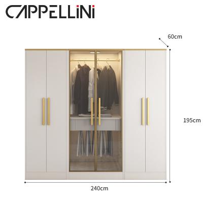 Chine Cabinet libre de garde-robe de chambre à coucher de meubles de panneau moderne à la maison de forces de défense principale à vendre