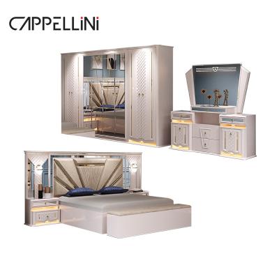 Chine Design moderne cadre en bois double king size lit de luxe maison classique lit de luxe en bois Mdf ensemble de chambre complète mobilier à vendre