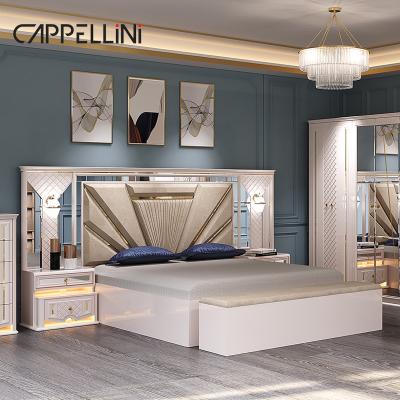 Chine Design moderne cadre en bois double king size lit de luxe maison classique lit de luxe en bois Mdf ensemble de chambre complète mobilier à vendre