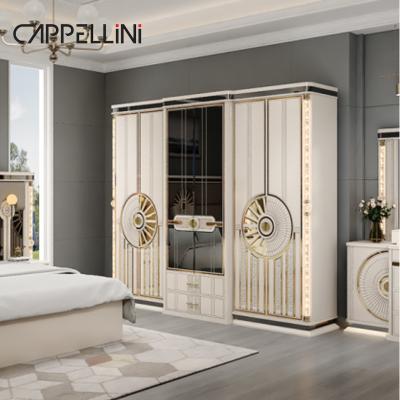 Chine Moderne de luxe en bois de taille King Lit en cuir Ensemble de chambre double Maître de maison Reine Full Mdf Ensemble de meubles de chambre en bois à vendre