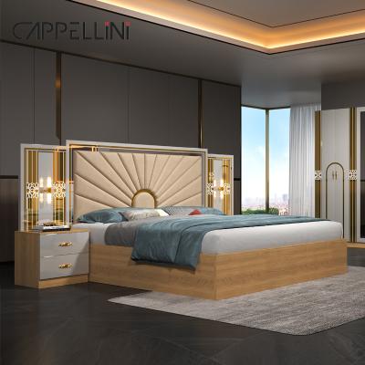 Κίνα Χονδρικό Home Master Room King Size Διπλό κρεβάτι Μοντέρνο Λοξοδερμικό Δερμάτινο Mdf Full Queen Φθηνό Επικεφαλαιογράφημα Κοιλιάς προς πώληση