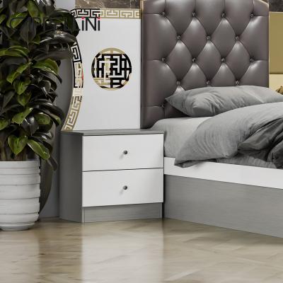 Κίνα Απλό μοντέρνο διπλό King Size δερμάτινο υπνοδωμάτιο σουίτα σπίτι πολυτελή βασίλισσα ξύλινο Mdf πλήρες σύνολο επίπλων υπνοδωματίου προς πώληση