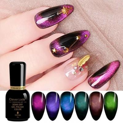 Cina 6 colori 9D Cat Eye Nail Polish in vendita