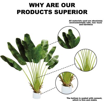 Китай Factory Price New Designs Customized Artificial Potted Traveller Palm Faux Trees BIRD OF PARADISE  Artificial Bonsai продается