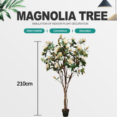 Cina 1.5m Artificial Potted Floor Plants Magnolia Tree For Dining Room in vendita