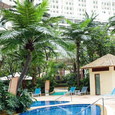 China Large S Shape Artificial Coconut Palm Tree Height 4-15m UV Resistance for sale