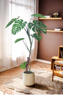 China 140cm/ 170cm faux monstera plant with Aerial Roots | Single Stem Silk Plant | Hotel Lobby Tree | Factory Direct for sale