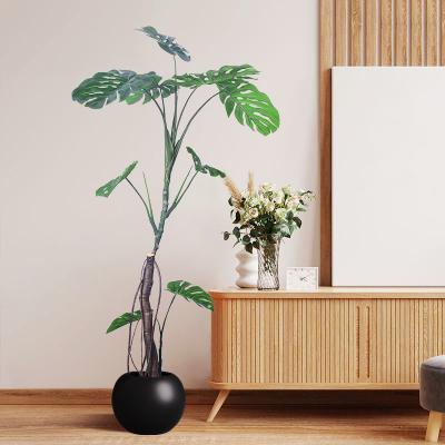 China 140cm/ 170cm faux monstera plant with Aerial Roots | Single Stem Silk Plant | Hotel Lobby Tree | Factory Direct for sale