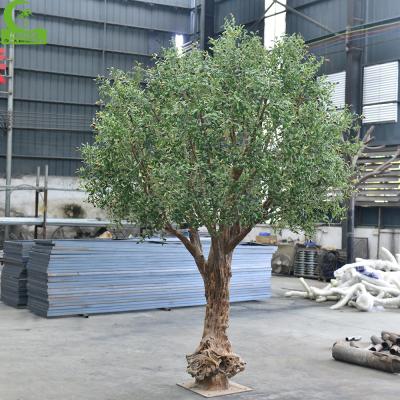 China Large Artificial Tree Decorative PlantWedding Giant Faux Olive Tree For Indoor Decoration Silk Plants Luxurious Mall Decoration for sale