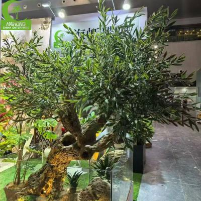 China Customized Large Olive Artifical Tree Simulation Indoor Restaurant Decoration for sale