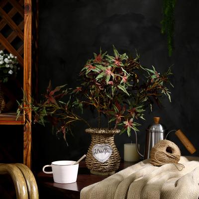 Cina Il controsoffitto artificiale dell'albero della foglia di acero del paesaggio orna il fiore decorativo del vaso in vendita