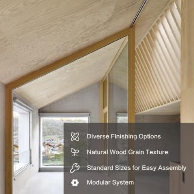 Natural Wood Grain Laminate Wall Panels Interior Decorative Laminate Wall Planks