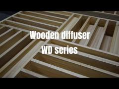 100mm Thick Wood Acoustic Diffuser Panels E1 Grade For Sound Clarity