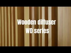 Rubber Solid Wood Acoustic Diffuser Panels Improved Sound Reflections And Clarity