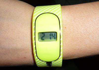 China Helder Geel Digitaal de Geleihorloge van Siliconesporten Te koop