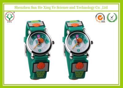 China Relógio personalizado da geléia do silicone do desenho 3D para adolescente unisex à venda