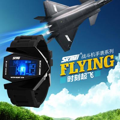中国 子供平らな LCD デジタルの腕時計 EL のバックライト 30M の防水多機能のスポーツの腕時計によって受け入れられるサンプル 販売のため