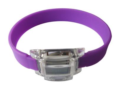 China Purlple Silicone Jelly Watch Adjustbale pulseira aço com fivela para meninos e meninas à venda