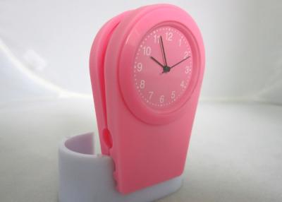 China 2012 Nieuwe 3ATM roze klem Silicone Jelly horloges voor Giveaway 16/17/18 cm Laser gevuld Logo Te koop