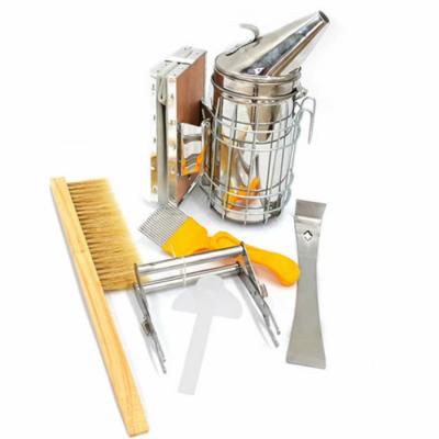 Cina Pc del kit di utensili 6 di apicoltura dell'ape del fumatore, acciaio inossidabile Tesoro Bee Equipment in vendita