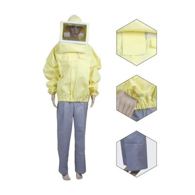 Cina Vestito professionale dell'ape del cotone, vestiario di protezione dell'alveare con il quadrato Mesh Bee Hat in vendita