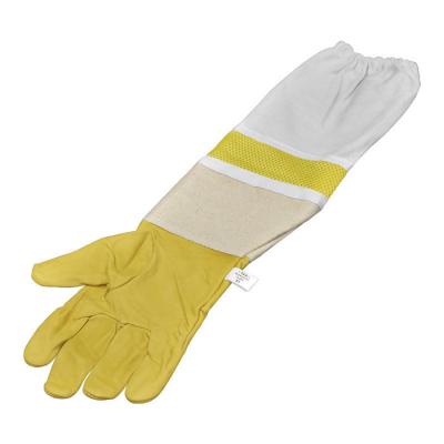 Cina Apicoltura dei guanti dell'ape della pelle di pecora, metropolitana lunga Prova di puntura Gloves in vendita