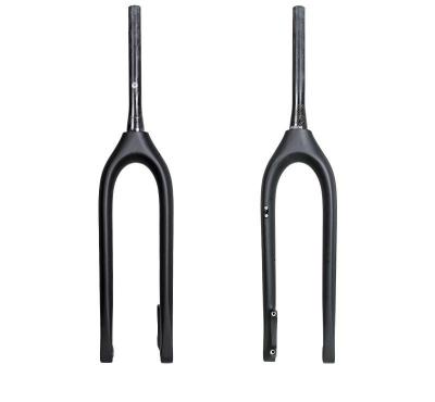Cina 27,5 attraverso la fibra del carbonio della montagna di Axle Carbon Fiber Rigid Fork T1000 la bicicletta si biforca freno a disco in vendita