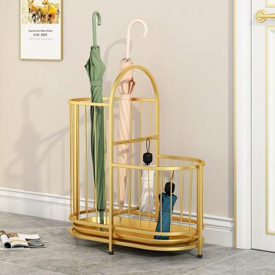 China Customized Metal Hotel Umbrella Stand Detachable Self Service Umbrella Stand for sale