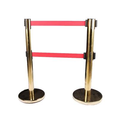 China Hotel Queue Management Railing Stand Cafe Traffic Safety Fence With Retractable Belt for sale