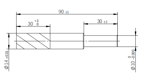 Technical diagram of AMG Flat Bottom Carbide Drill