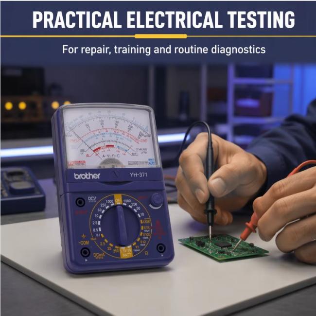 IMHOO YH-371 Analog Manual Range Multimeter AC DC Voltage Current Resistance Multi Meter Multimetro Tester ODM CE