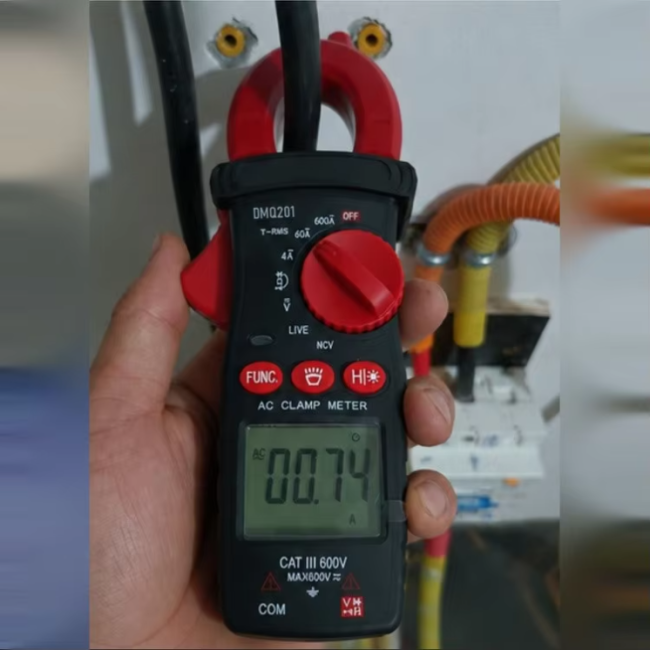 Digital Clamp Meter DMQ201 600A AC 600V Auto Range Multimeter Tester Multimetro Electrician CE LCD for HVAC Repair