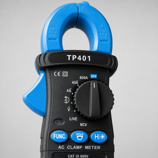 Clamp Meter TP401 600A AC True RMS 4000 Counts Digital Multimeter Tester Multi Meter Multimetro HVAC ODM CE CAT III