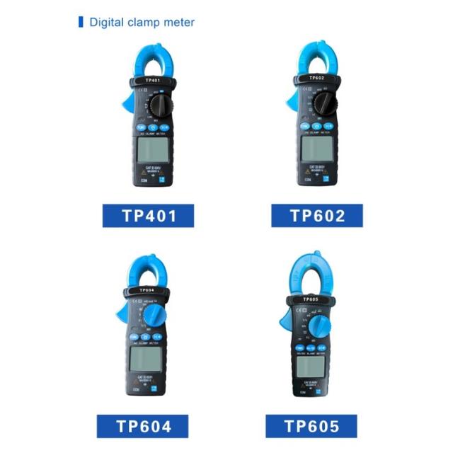 Clamp Meter TP401 600A AC True RMS 4000 Counts Digital Multimeter Tester Multi Meter Multimetro HVAC ODM CE CAT III