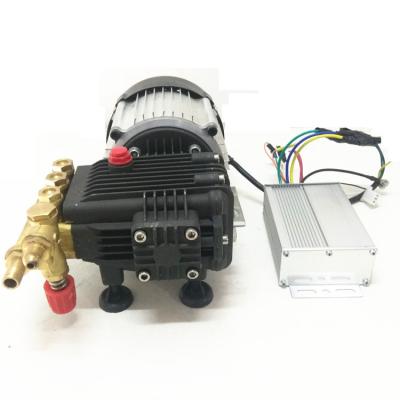 China POWERJET mobile pump motor unit 48V 500W stepless adjustable flow fogging machine 0-60V 0-8LPM misting machine for sale