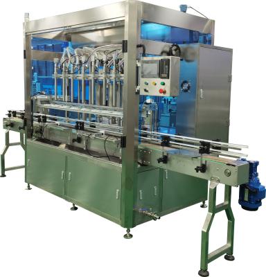 中国 PLC制御システムとサーボモーター駆動のピストン詰めと500KG自動ソースボトル詰め機 販売のため