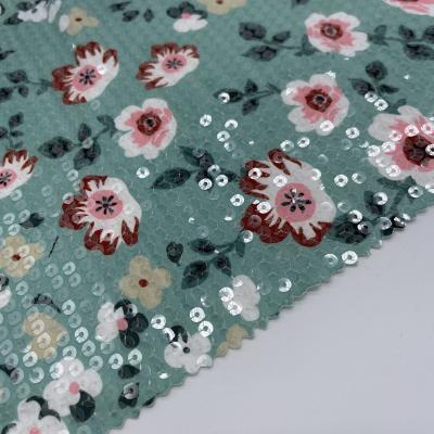 Cina Home Tessile Sequins Ricamo Tessuto Abbigliamento M13-009 in vendita
