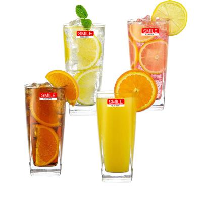 Cina Commestibile di plastica quadrato di Glasses 8oz 12oz della chiavetta del cocktail della birra in vendita