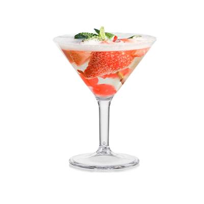 Cina I vetri di plastica riciclabili moderni di Martini rimuovono il ODM dell'OEM di plastica di vetro di cocktail in vendita