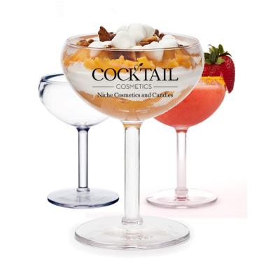 Cina Vetri di plastica 14oz 400ml Margarita Plastic Coupe Glasses di Martini del commestibile in vendita