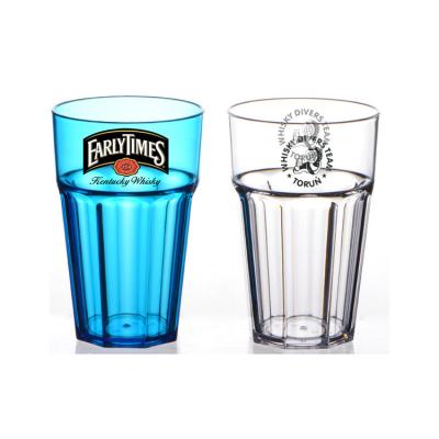 Cina vetri di plastica neri bianchi della roccia alti di vetro della palla del policarbonato del rimedio dell'elite 12oz chiari in vendita