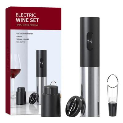 Cina Logo Printed Wine Cork Opener Automatic Electric Gift Set Color Box Packaging in vendita