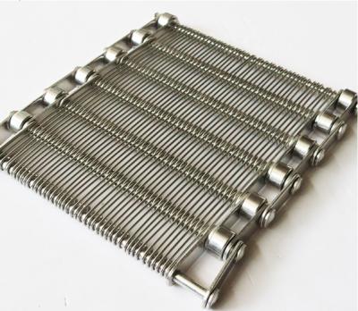 China 201 304 Stainless Steel Metal Core Mesh Conveyor Belt Woven Technique for Egg for sale