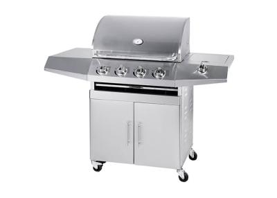 Cina Piastra per barbecue a gas autoportante a 4 fuochi in acciaio inox 430 da 25 pollici in vendita