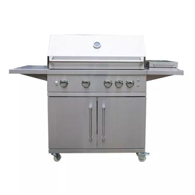 Cina Barbecue a gas da 60 pollici in acciaio inox 304 indipendente con grill per feste in giardino con carrello in vendita
