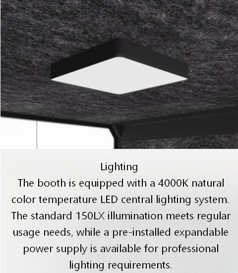 soundproof-pod Lighting