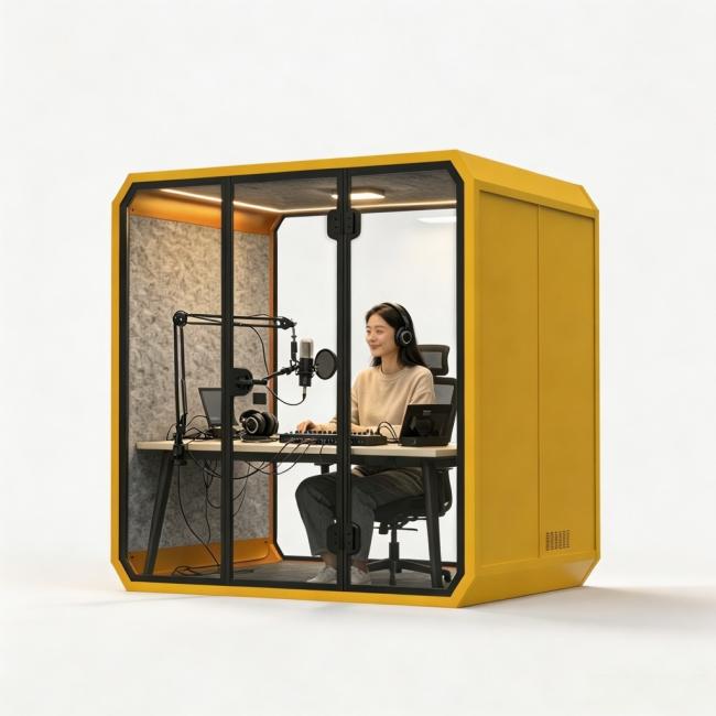 Professional Podcast & ASMR Recording Soundproof Booth