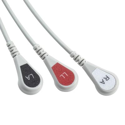 중국 Ｐ -히립스 8Pin ECG 케이블과 리드선 3Lead M1735A 갑작스러운 ECG 케이블 판매용