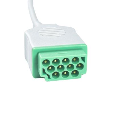 중국 GE 마커트 CBM-05NA-10AS-0001 ECG 케이블과 리드선 5 리드 IEC 갑작스러운 11 핀 연결기 ECG 케이블 판매용