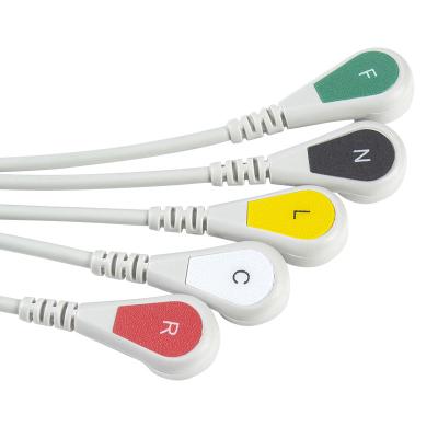 중국 GE 마커트 CBM-05NA-10AS-0001 ECG 케이블과 리드선 5 리드 IEC 갑작스러운 11 핀 연결기 ECG 케이블 판매용